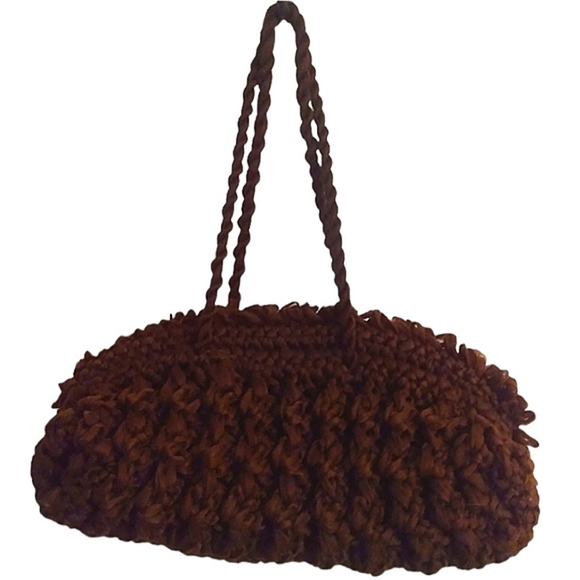 Vintage | Bags | 96s Vintage Chocolate Brown Macrame Bag | Poshmark